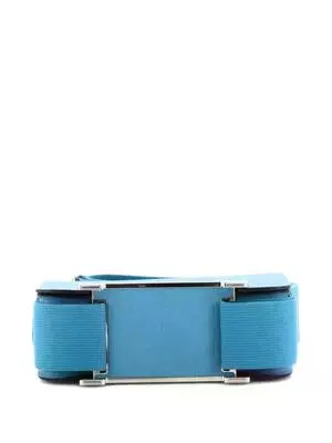 Hermès Geta Chevre Mysore Shoulder Bag - Blue