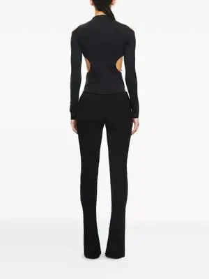 Off-White Cut-out Long-sleeve Top