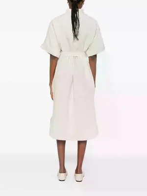 PANICALE Belted Shirt Midi Dress