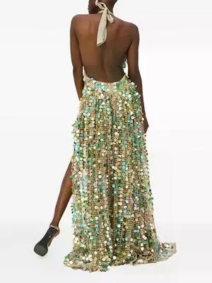 SANA OSMANI Divina Sequin Maxi Dress