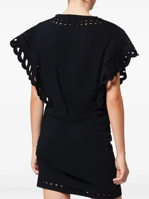 MARANT ETOILE Orlane Cotton Mini Dress - Black