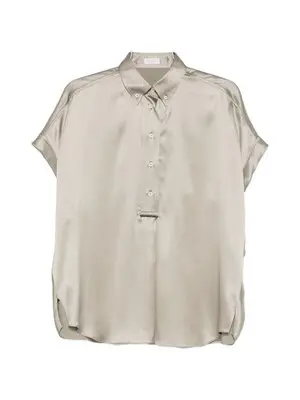 Brunello Cucinelli Silk Shirt - Green