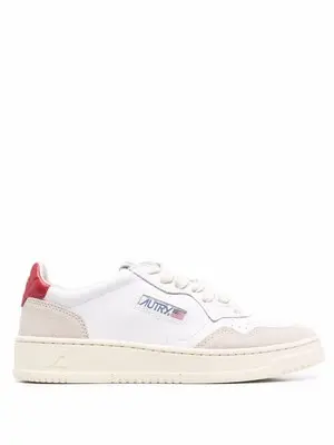 AUTRY Medialist Low Leather Sneakers - Red