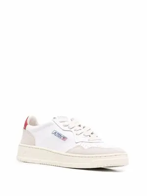 AUTRY Medialist Low Leather Sneakers - Red
