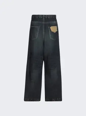 Mihara Yasuhiro Light Wide Jeans - Blue