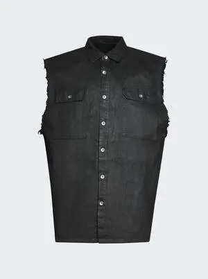 Rick Owens Sl Tommy Jumbo Outershirt - Black