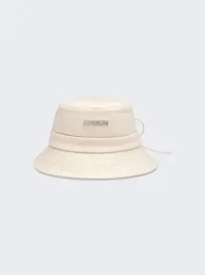 Jacquemus Knotted Bucket Hat - Off White