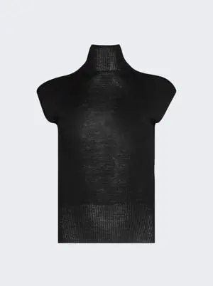 Rick Owens Sleeveless Turtle Knit Top