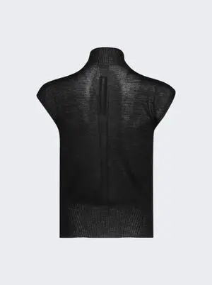 Rick Owens Sleeveless Turtle Knit Top
