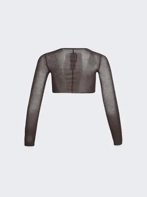 Rick Owens Long Sleeve Crop Top