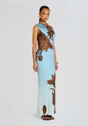 Rococo Sand One Shoulder Maxi Dress