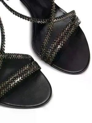 Casadei Josephine Beaded Strap Sandals