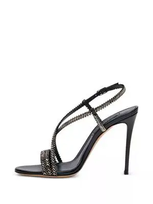 Casadei Josephine Beaded Strap Sandals