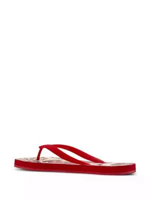 Dsquared2 Rebel Hibiscus Flip Flops