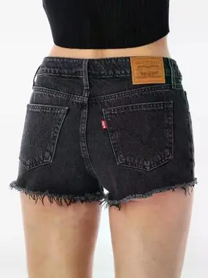 LEVI'S Low-rise Frayed Denim Shorts