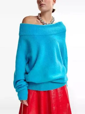 Essentiel Antwerp Off-shoulder Ribbed Sweater