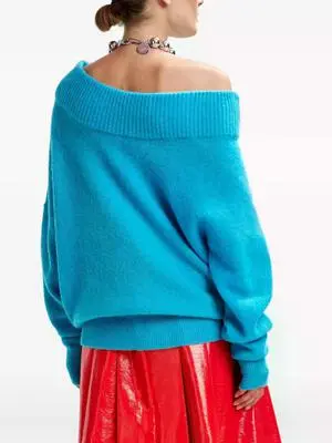 Essentiel Antwerp Off-shoulder Ribbed Sweater