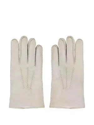 MOORER Stitched Gloves - Neutrals