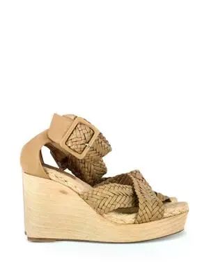 Hermès Criss-cross Ankle Strap Wedge Sandals