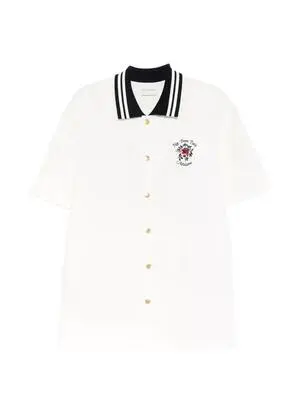 Drole De Monsieur Striped-collar Shirt