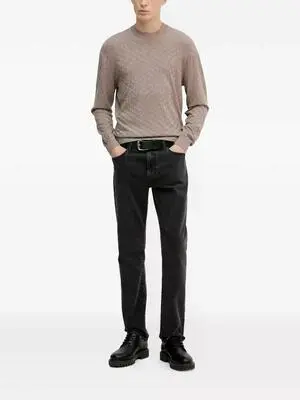 Armani Exchange Patterned Crew-neck Sweater