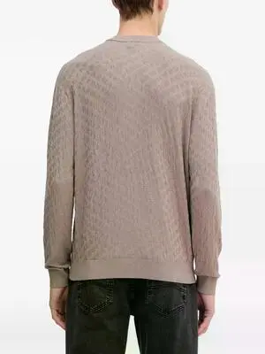 Armani Exchange Patterned Crew-neck Sweater
