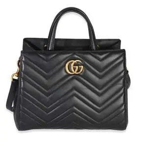 Gucci Matelassé Calfskin Marmont Top Handle Tote