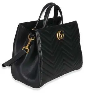 Gucci Matelassé Calfskin Marmont Top Handle Tote