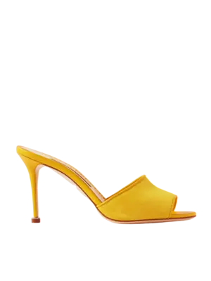 Manolo Blahnik Suede Mules