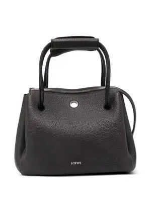 Loewe Textured-leather Satchel - Brown