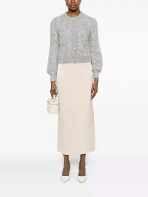 Alessandra Rich Cable-knit Cardigan