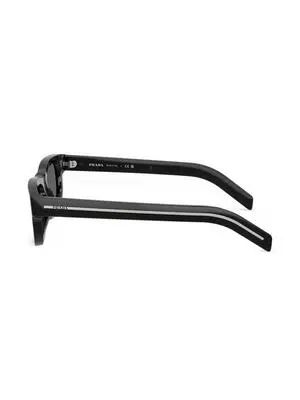 Prada Geometric-frame Sunglasses - Black