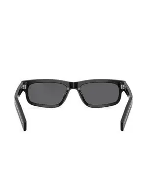 Prada Geometric-frame Sunglasses - Black