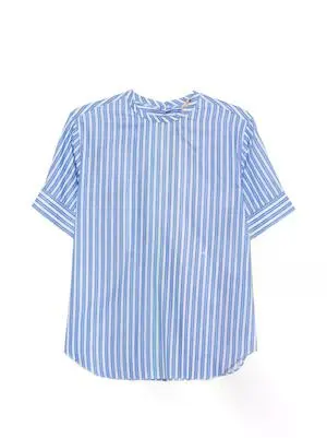 N°21 Striped Short-sleeve Blouse