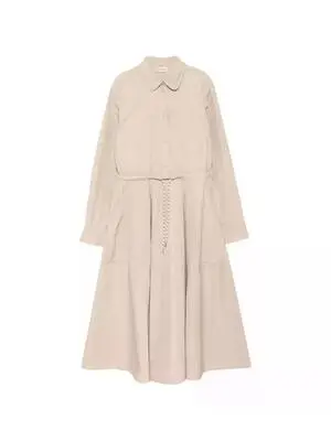 Moncler Snap-button Midi Dress - Neutrals