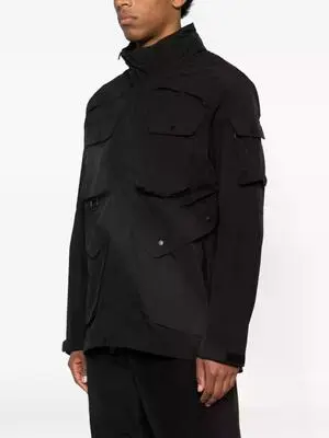 JG1 Flap-pocket Hooded Jacket - Black
