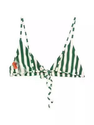 SIMONMILLER Striped Tie Bikini Top