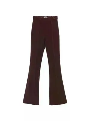 Elisabetta Franchi Crepe Flared Trousers