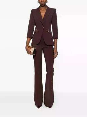 Elisabetta Franchi Crepe Flared Trousers