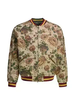 Kapital Floral Print Zip Coat