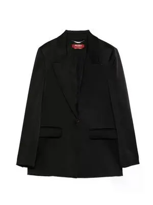 Max Mara Msealbino Single-breasted Jacket - Black
