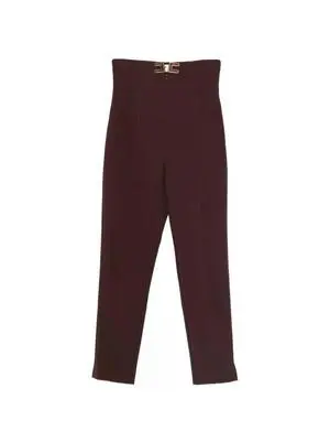 Elisabetta Franchi High-waist Cropped Trousers