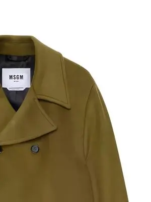 MSGM Double-breasted Overcoat