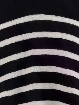 ALLUDE Striped Hooded Sweater - Blue