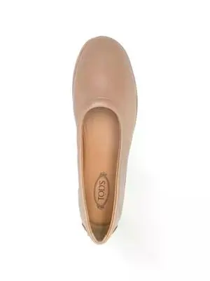 TOD'S Stud-detail Ballet Flat - Neutrals