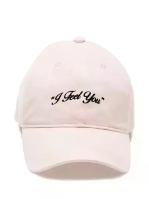 Acne Studios Embroidered Cap - Pink