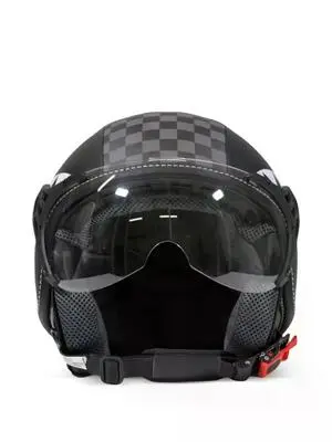 SPRAYGROUND Shark-print Checkerboard Helmet