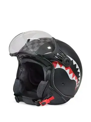 SPRAYGROUND Shark-print Checkerboard Helmet