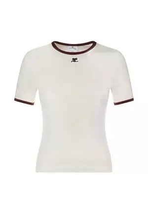 Courreges Round Neck T-shirts For Women