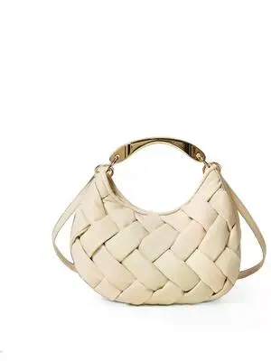 TWINSET TWINSET Handwoven Croissant Bag Neutrals